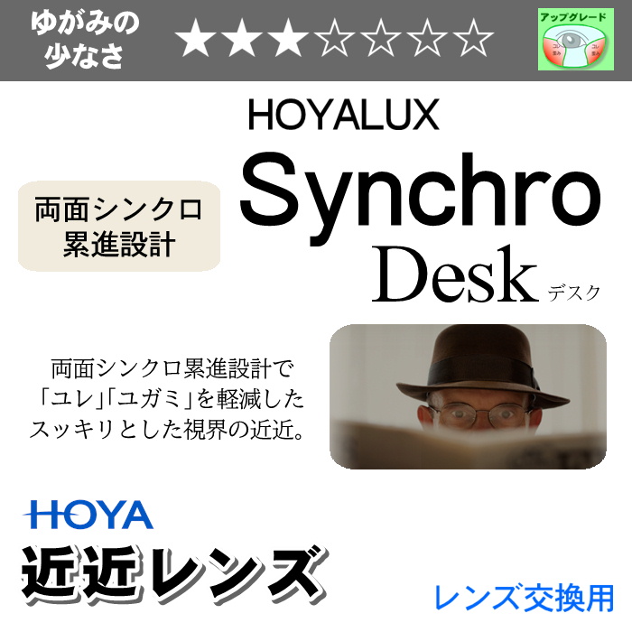 近近レンズ HOYA シンクロ デスク - メガネレンズ交換 他店フレーム可 ｜メガネレンズ通販 れんず屋 匠